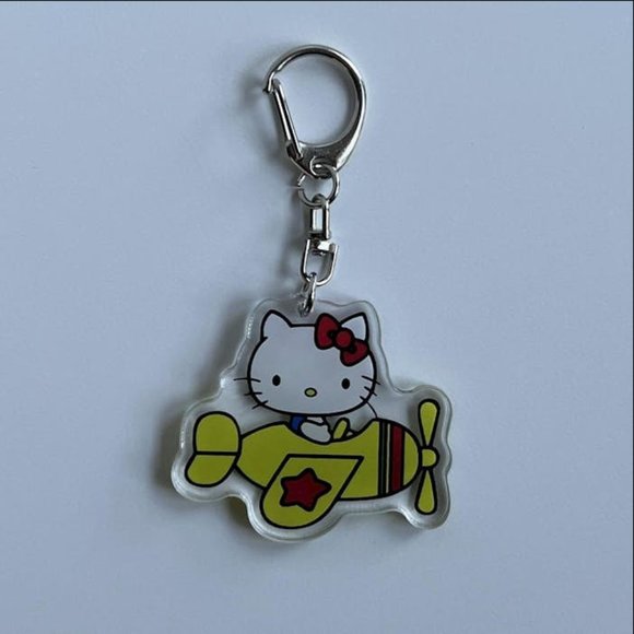 Accessories | Y2k 200s Super Cute Hello Kitty Airplane Keychain Brand ...
